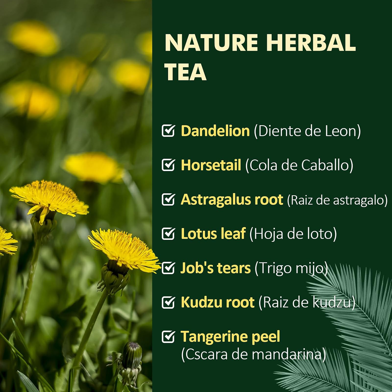 Caffeine-free herbal tea blend