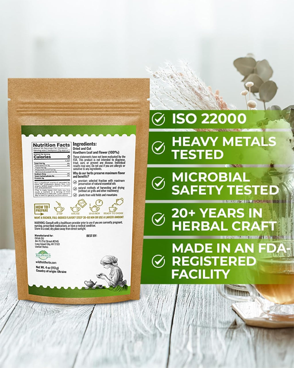 Caffeine-free herbal tea blend