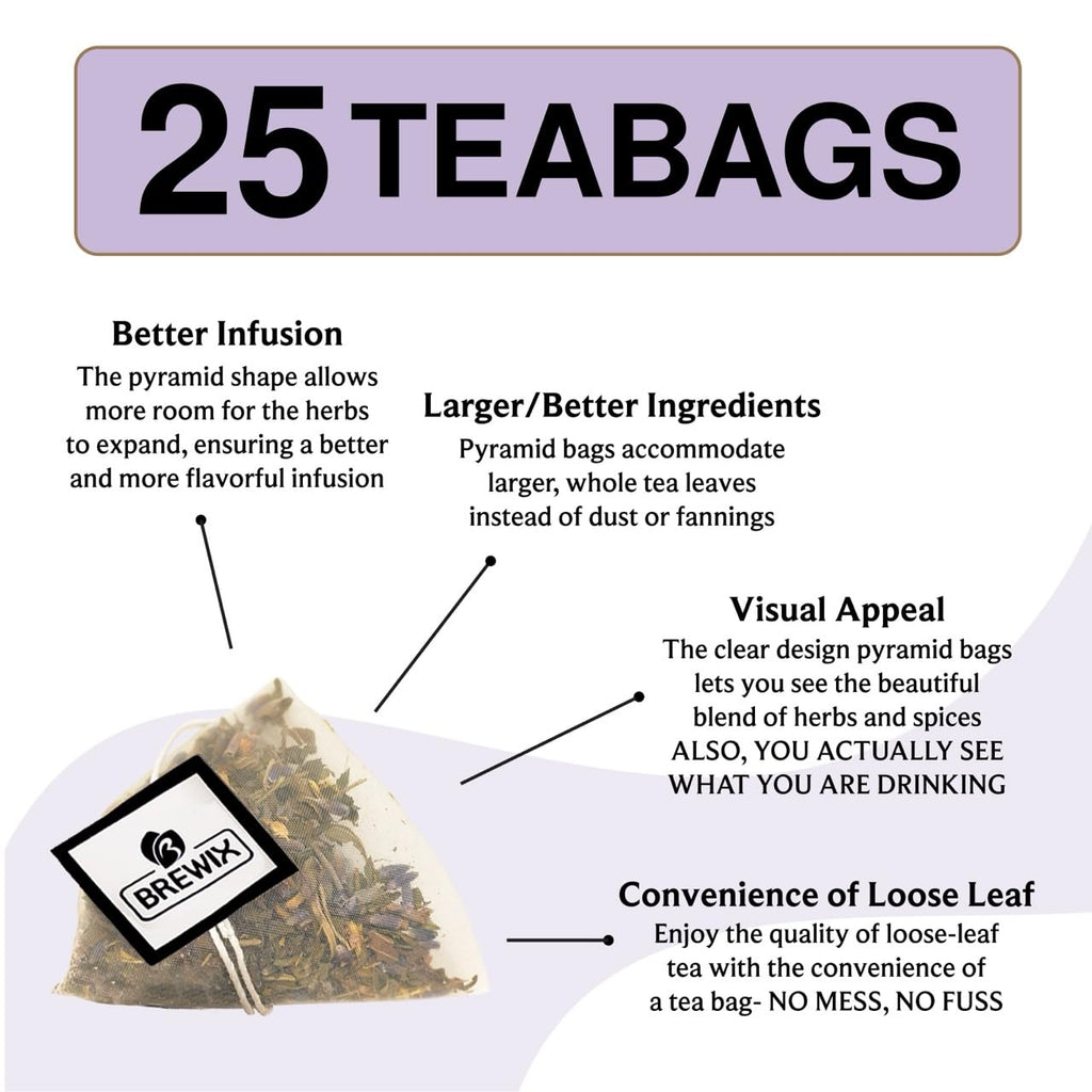 Caffeine-free herbal tea for bedtime