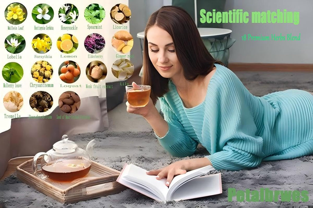 Caffeine-free herbal tea for bedtime