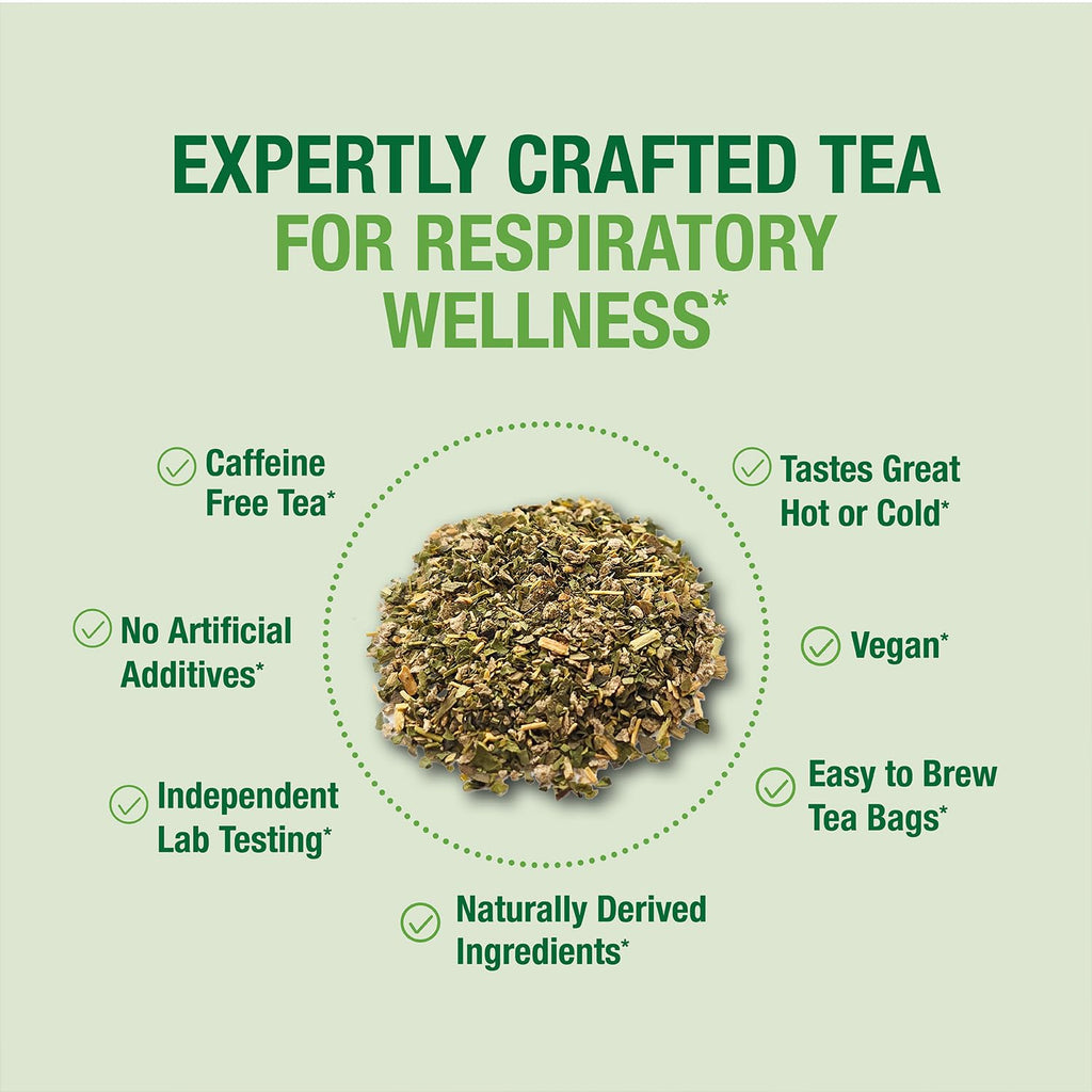 caffeine-free herbal tea for easy breathing