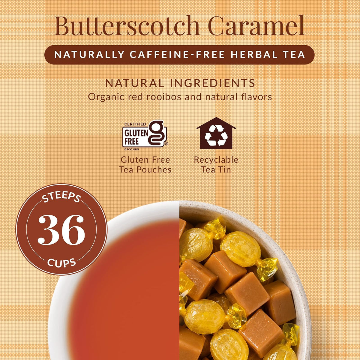 Caffeine-free herbal tea for relaxation