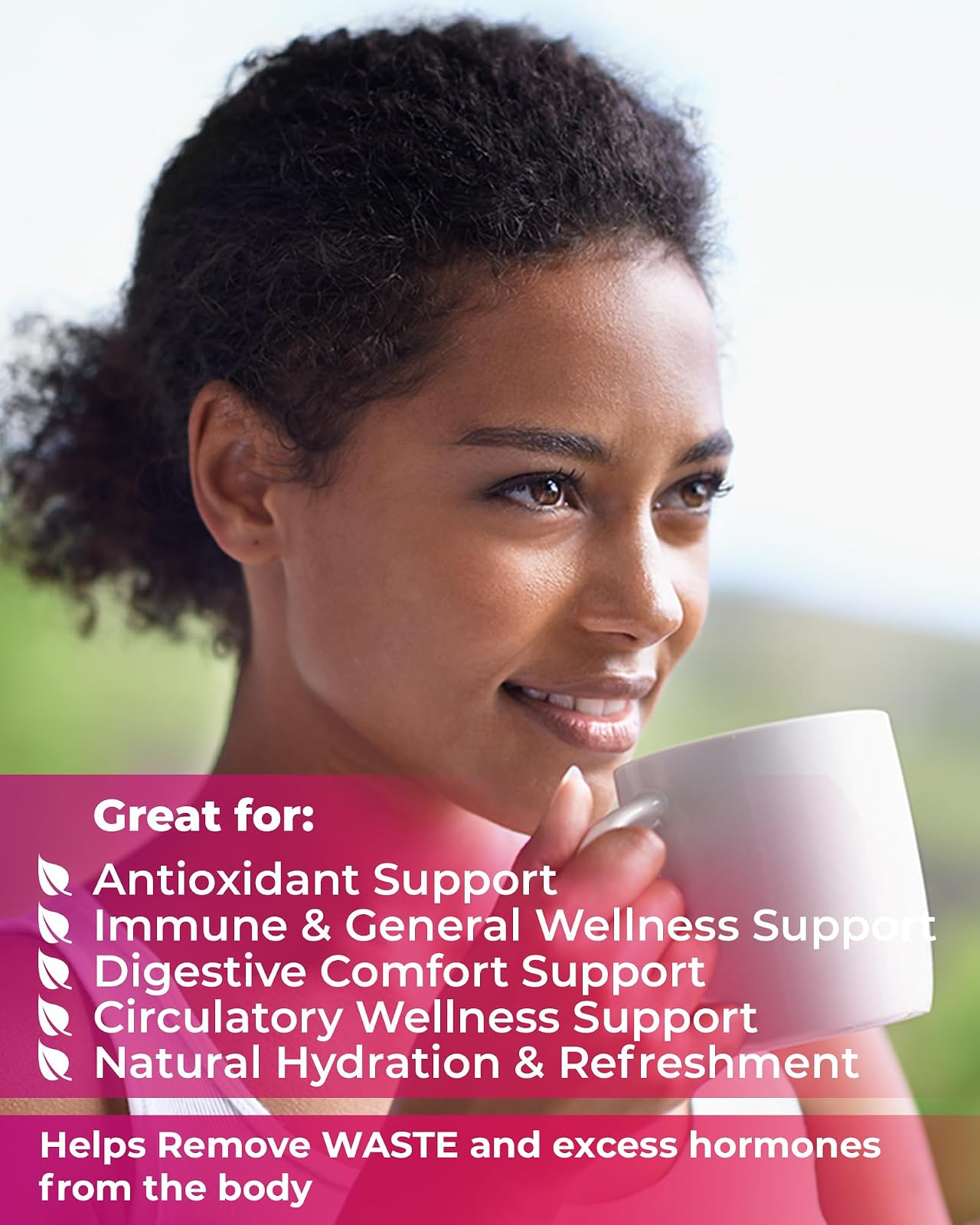 Caffeine-free herbal tea for relaxation