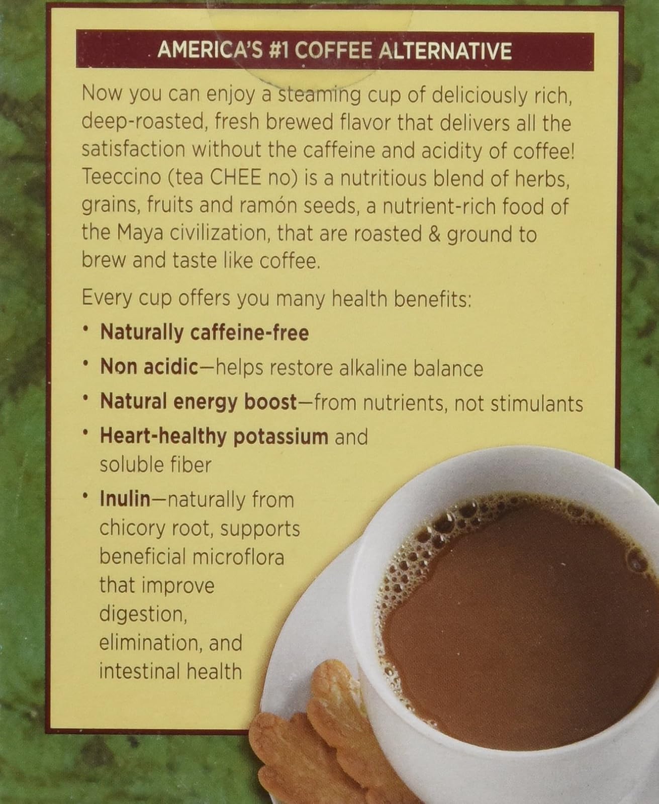 Caffeine-free herbal tea for relaxation