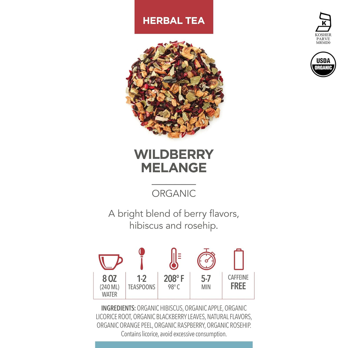 caffeine-free herbal tea for wellness