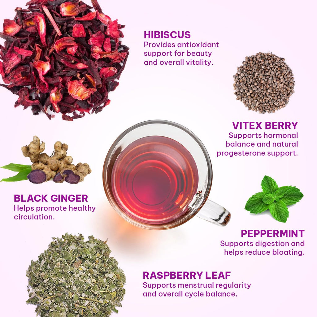 Caffeine-free herbal tea for women