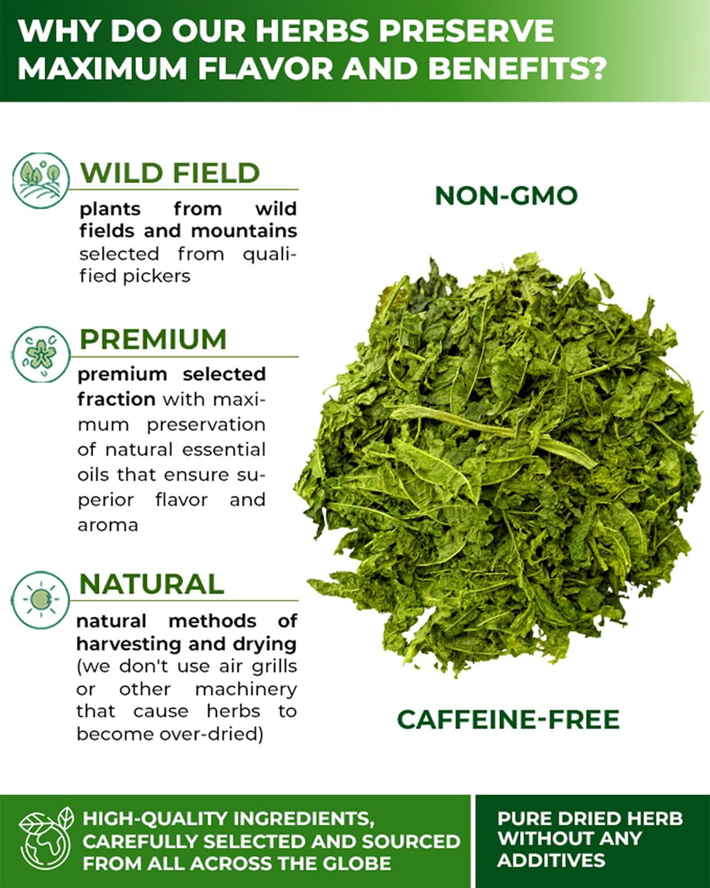 Caffeine-free herbal tea option