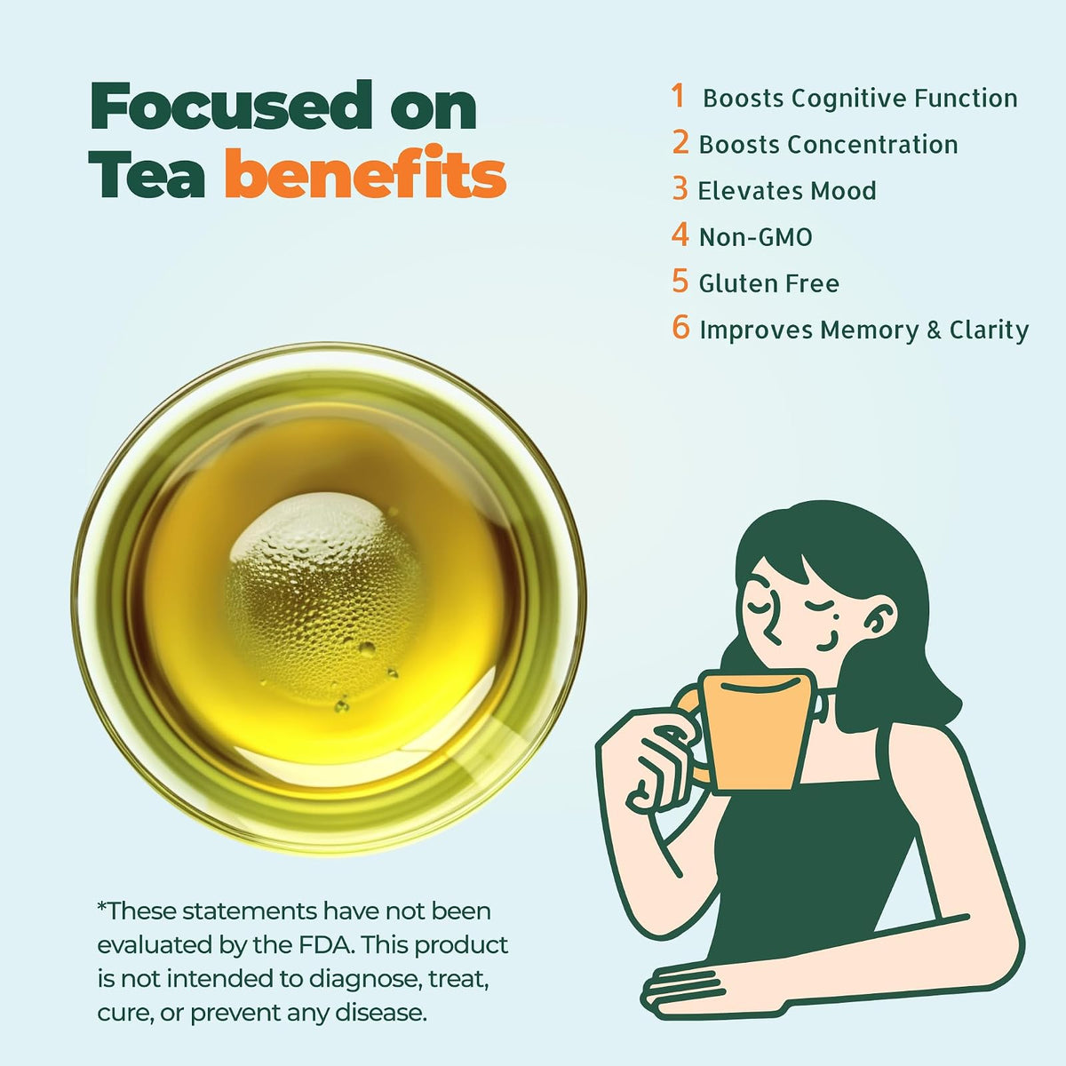 Caffeine-free herbal tea option