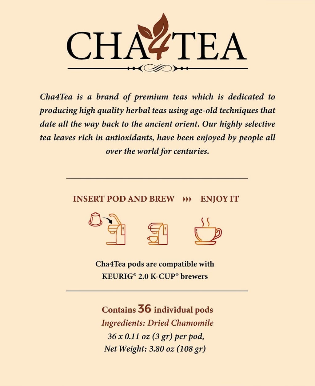 Caffeine-free herbal tea option