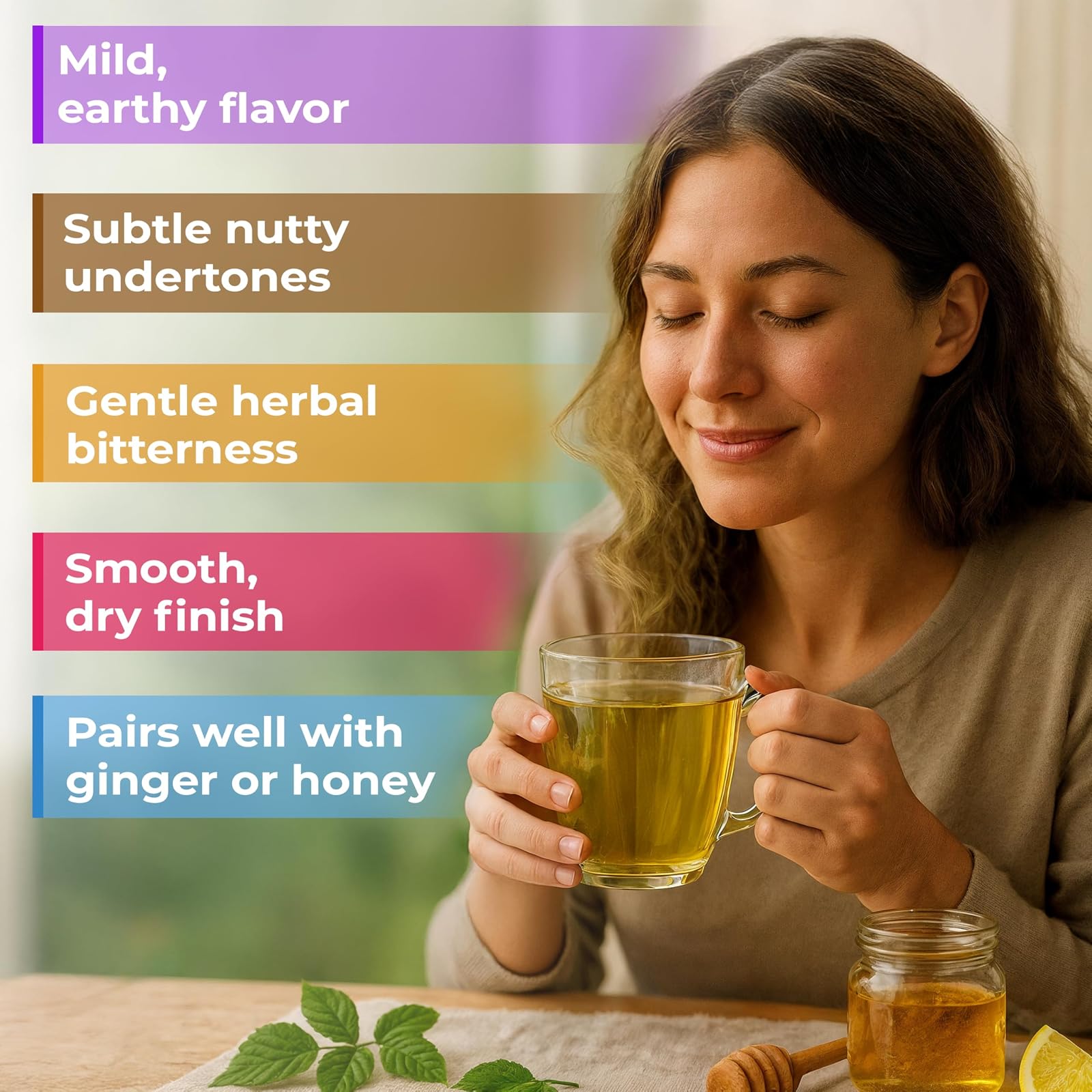 Caffeine-free herbal tea option