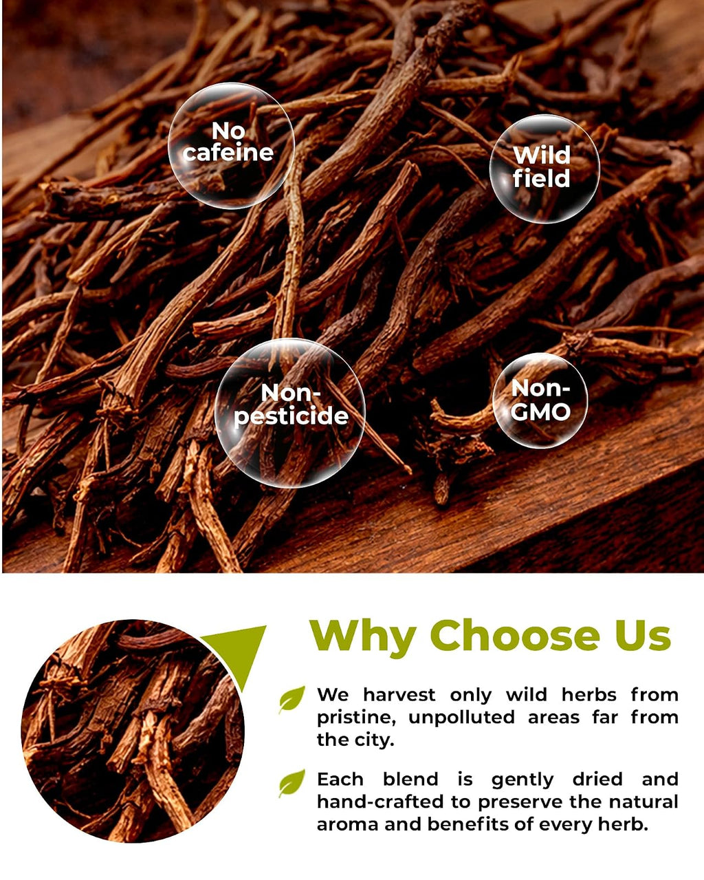 Caffeine-free herbal tea option