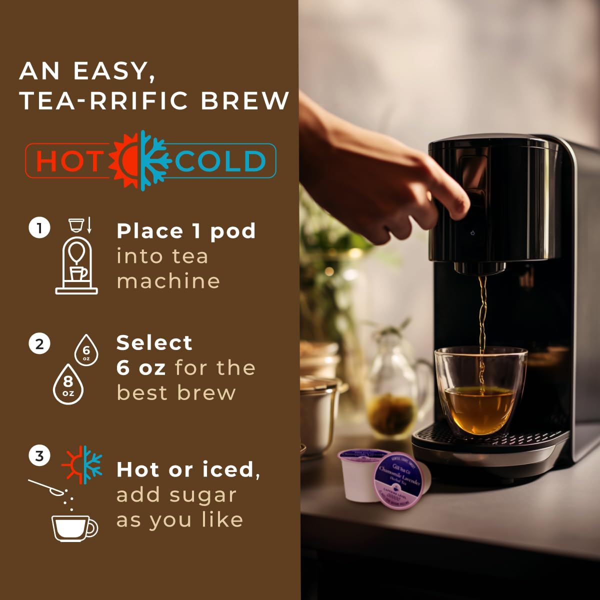 caffeine-free herbal tea pods