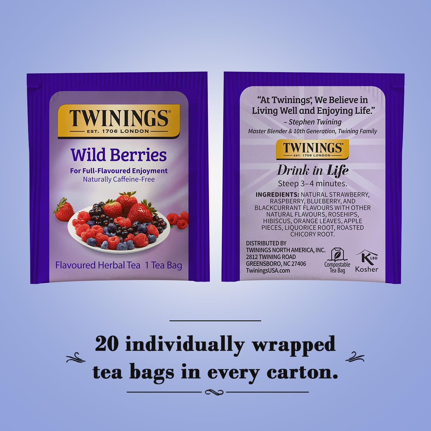 caffeine-free herbal tea selection