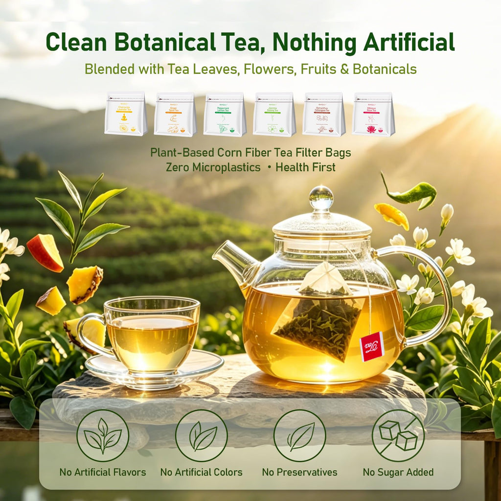 caffeine-free herbal tea selection