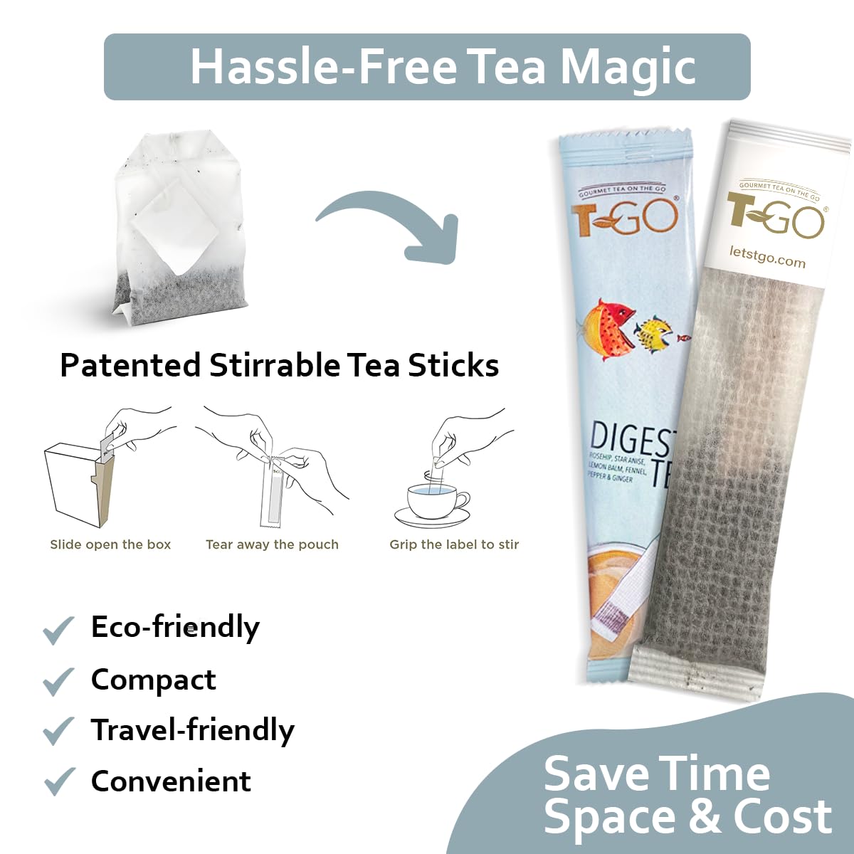 caffeine-free herbal tea sticks