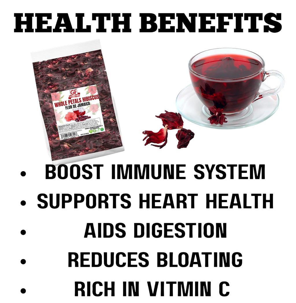 caffeine-free herbal tea with hibiscus