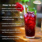 caffeine-free herbal tea with hibiscus