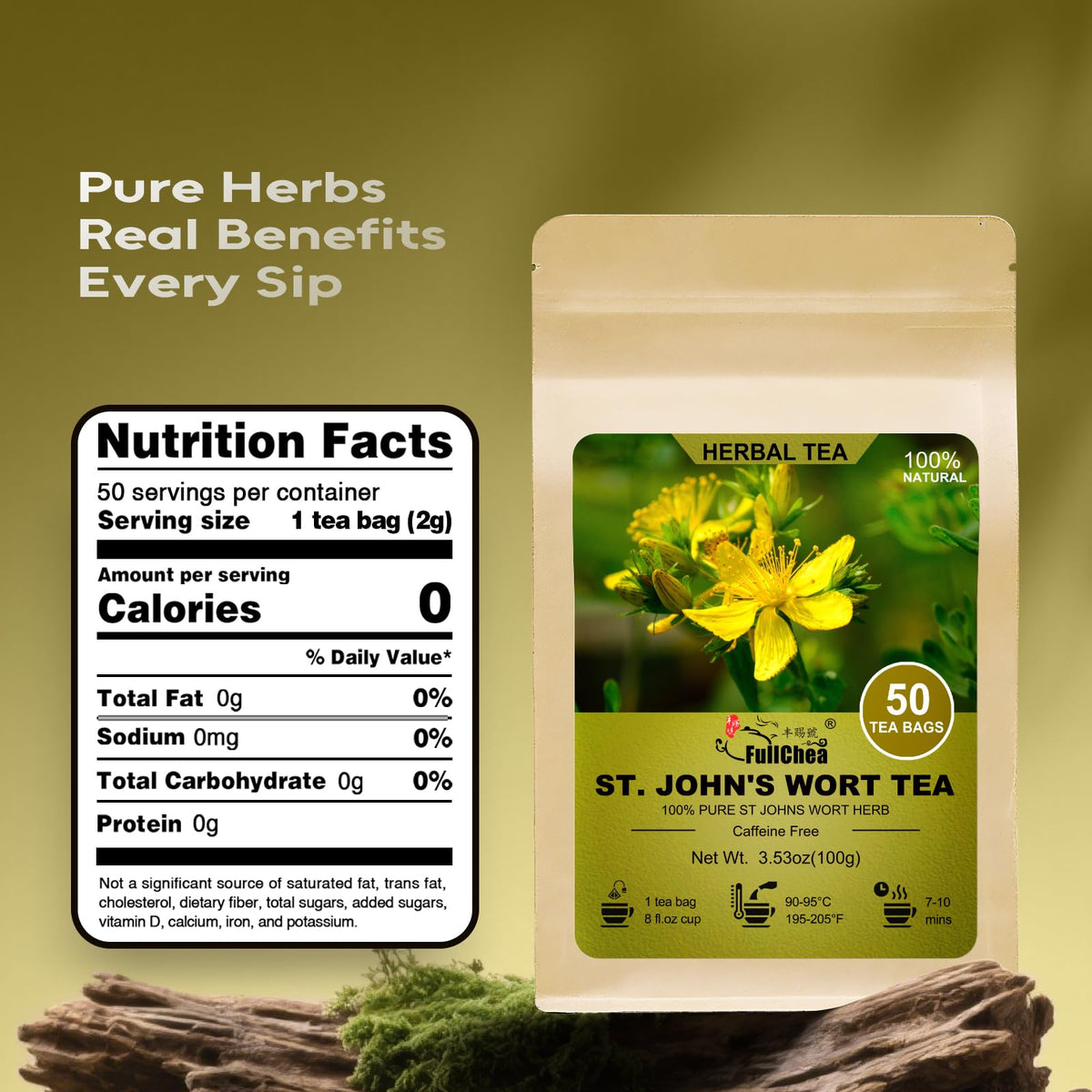 caffeine-free herbal wellness tea