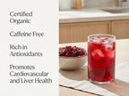 caffeine-free hibiscus flower infusion