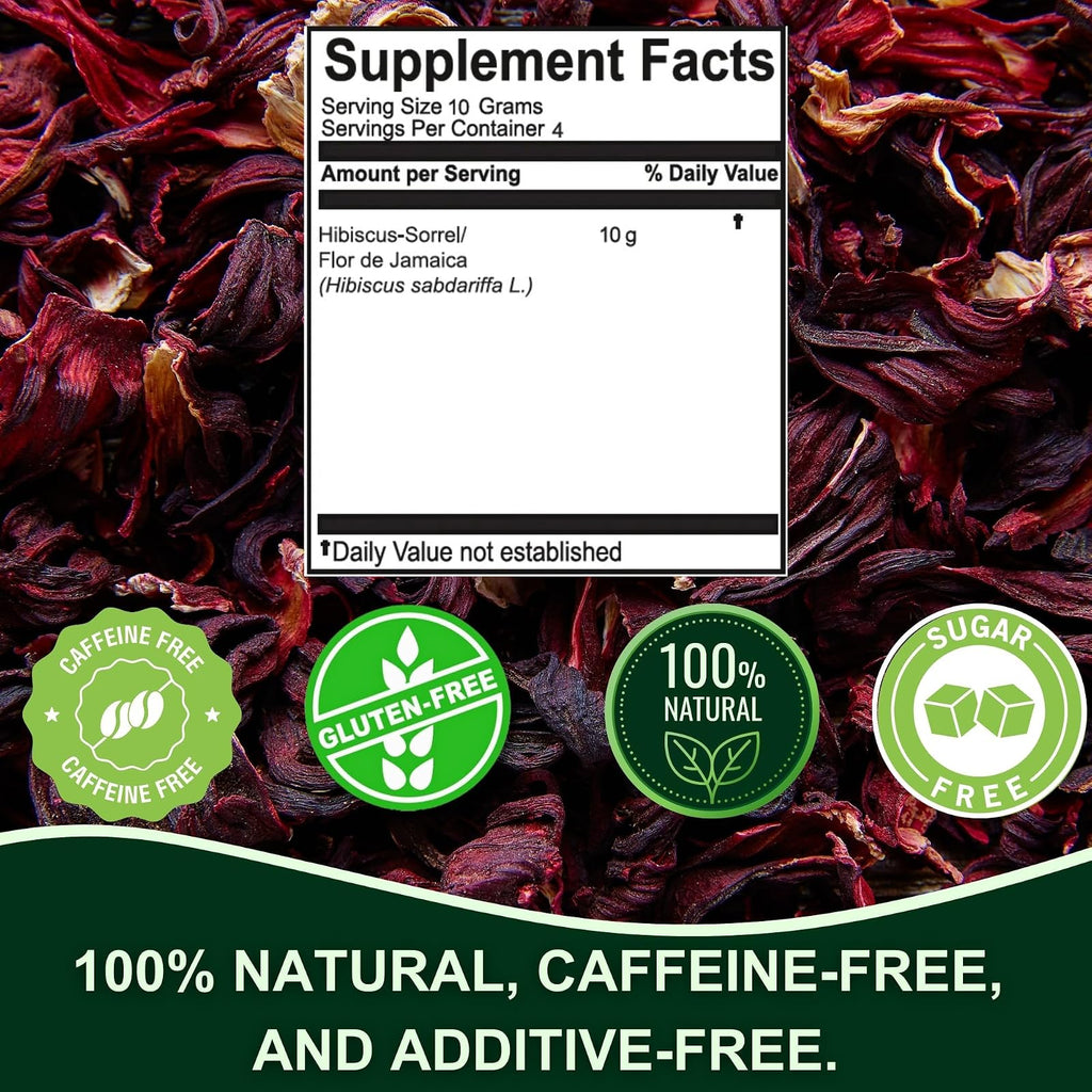 Caffeine-free hibiscus flower infusion