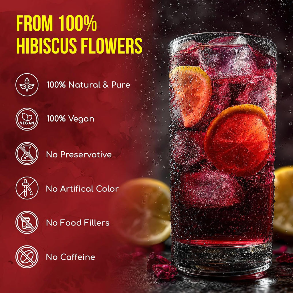 caffeine-free hibiscus flower tea bags