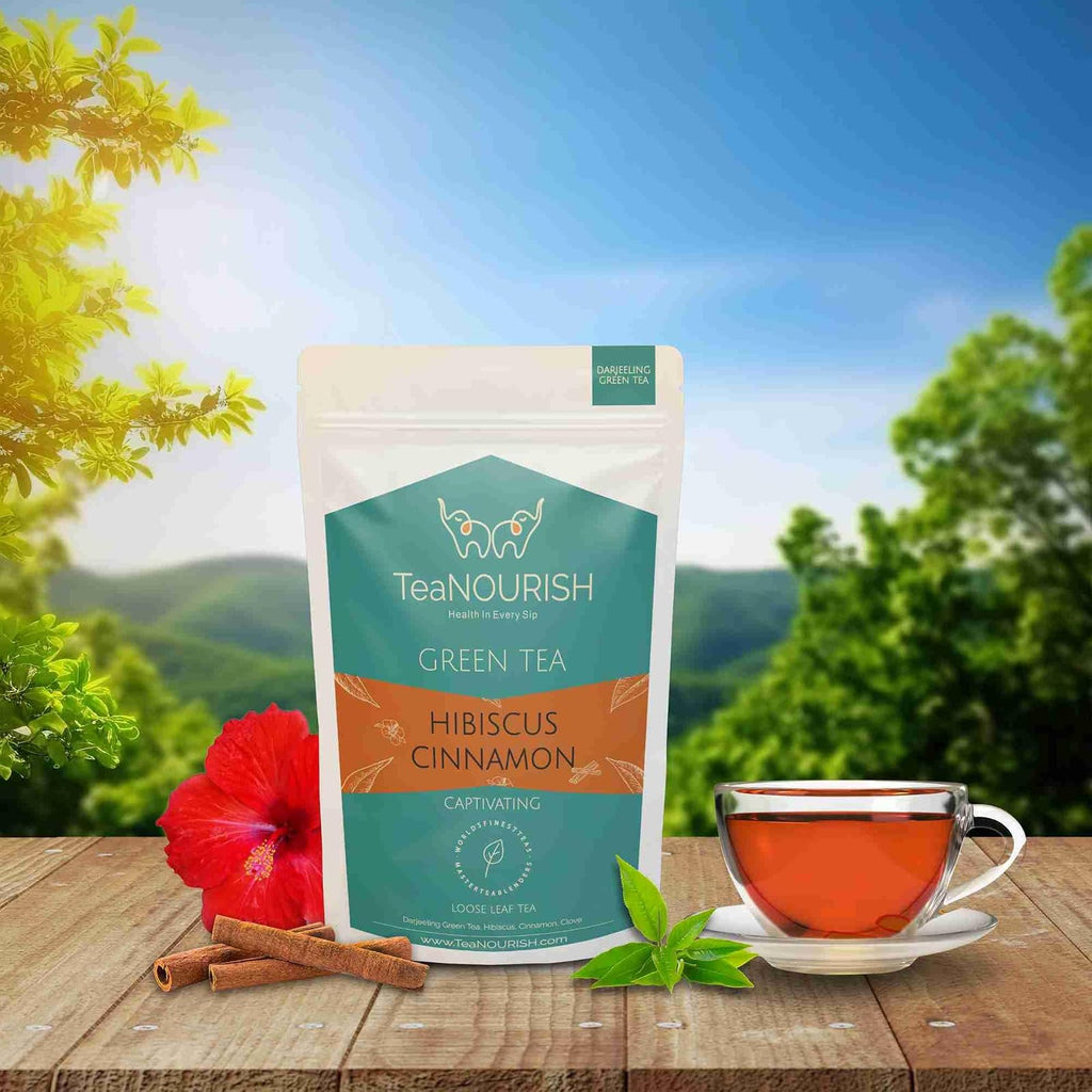 Caffeine-free hibiscus green tea