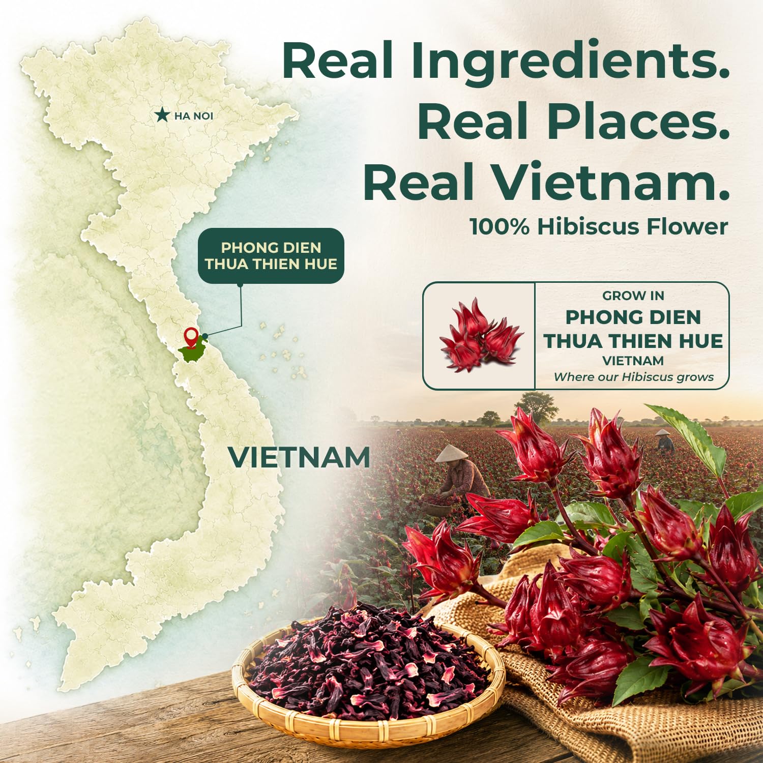 caffeine-free hibiscus herbal infusion