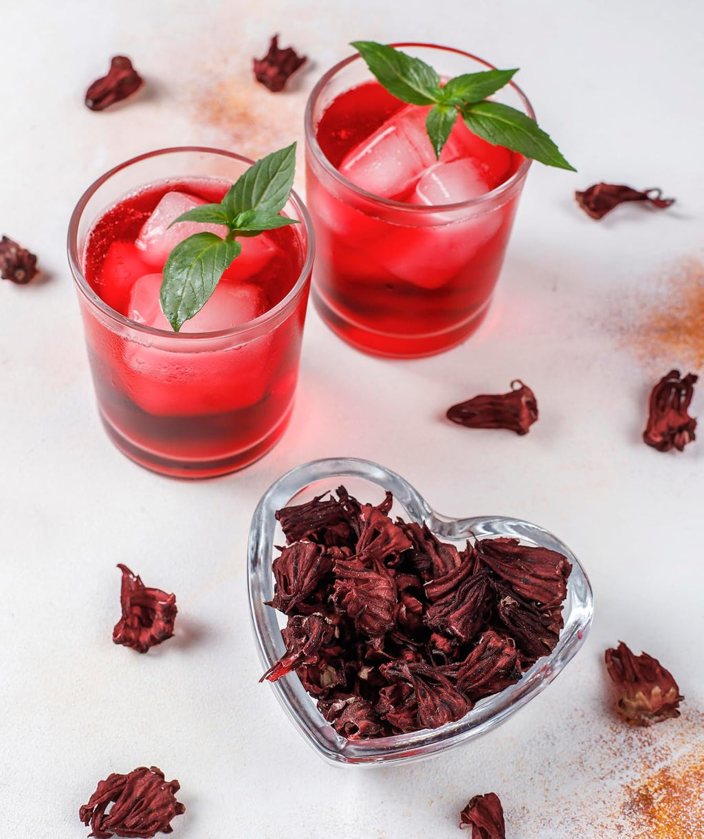 caffeine-free hibiscus herbal infusion