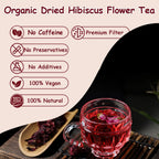 caffeine-free hibiscus herbal infusion