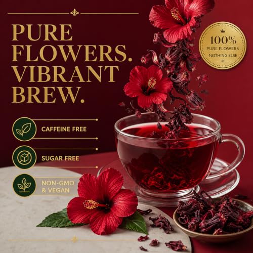 caffeine-free hibiscus herbal infusion