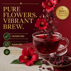 caffeine-free hibiscus herbal infusion
