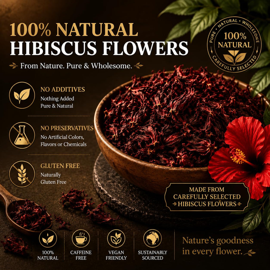 caffeine-free hibiscus herbal infusion