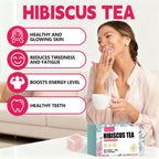 Caffeine-free hibiscus herbal tea bags
