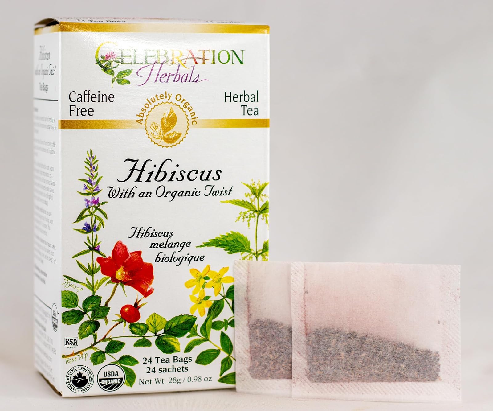 caffeine-free hibiscus herbal tea