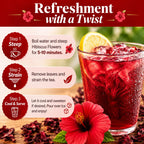 Caffeine-free hibiscus herbal tea