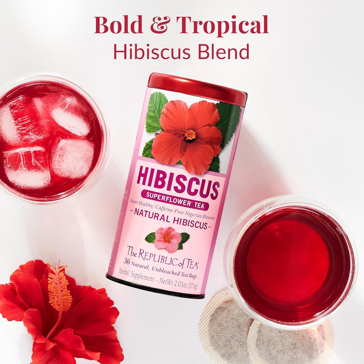 caffeine-free hibiscus infusion