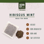 caffeine-free hibiscus mint infusion