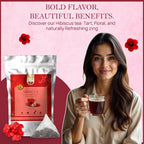 Caffeine-free hibiscus tea bags