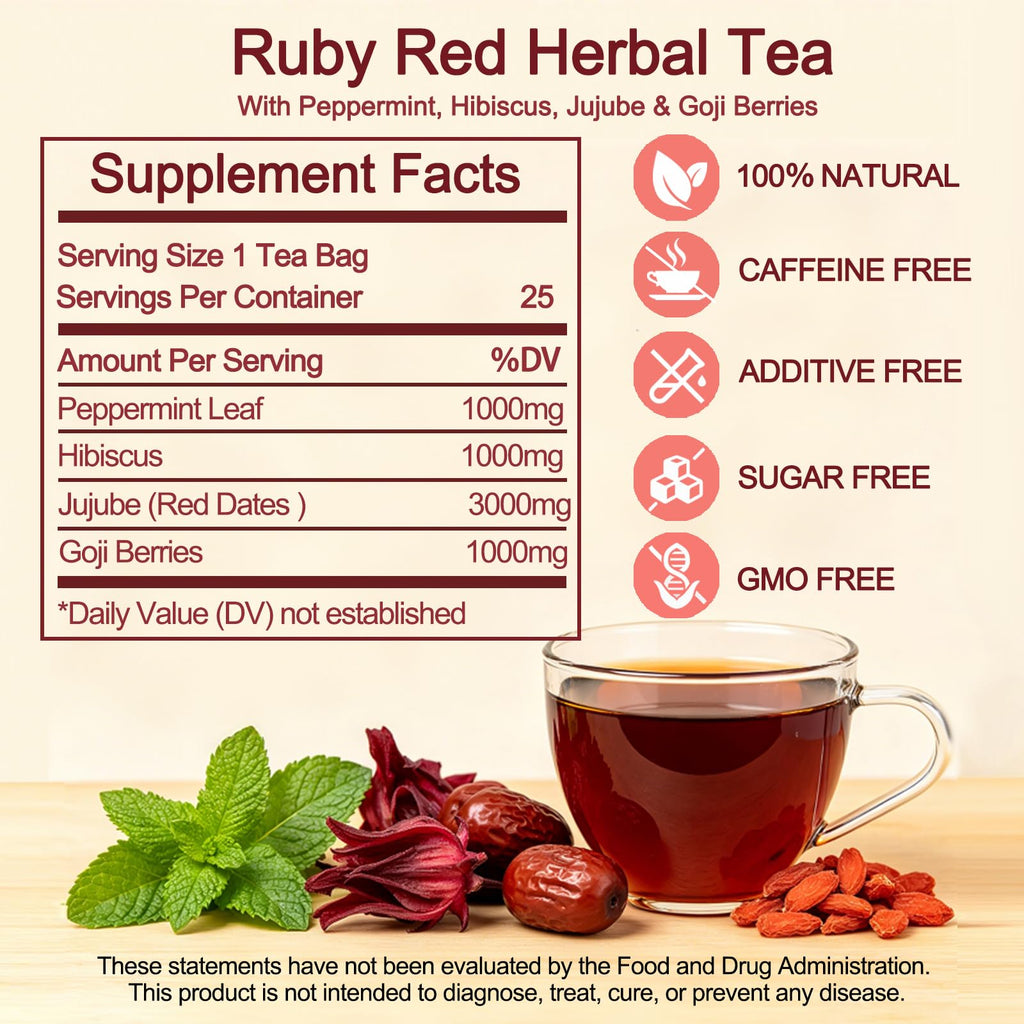 Caffeine-free hibiscus tea blend