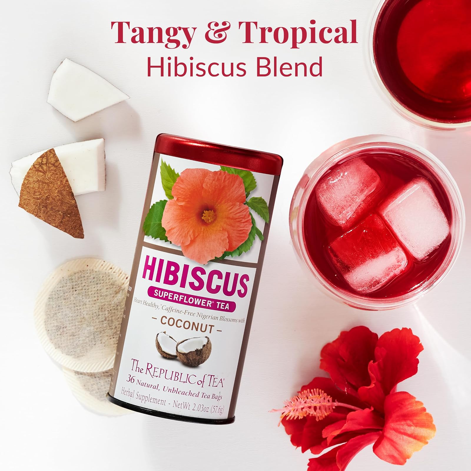 Caffeine-free hibiscus tea blend