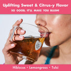 Caffeine-free hibiscus tea for relaxation