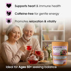 Caffeine-free hibiscus tea for relaxation