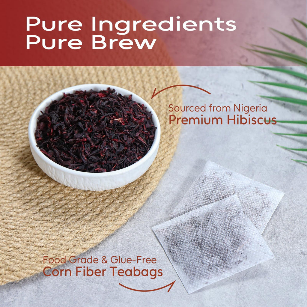 caffeine-free hibiscus tea for wellness