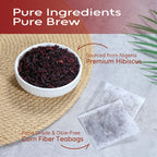 caffeine-free hibiscus tea for wellness