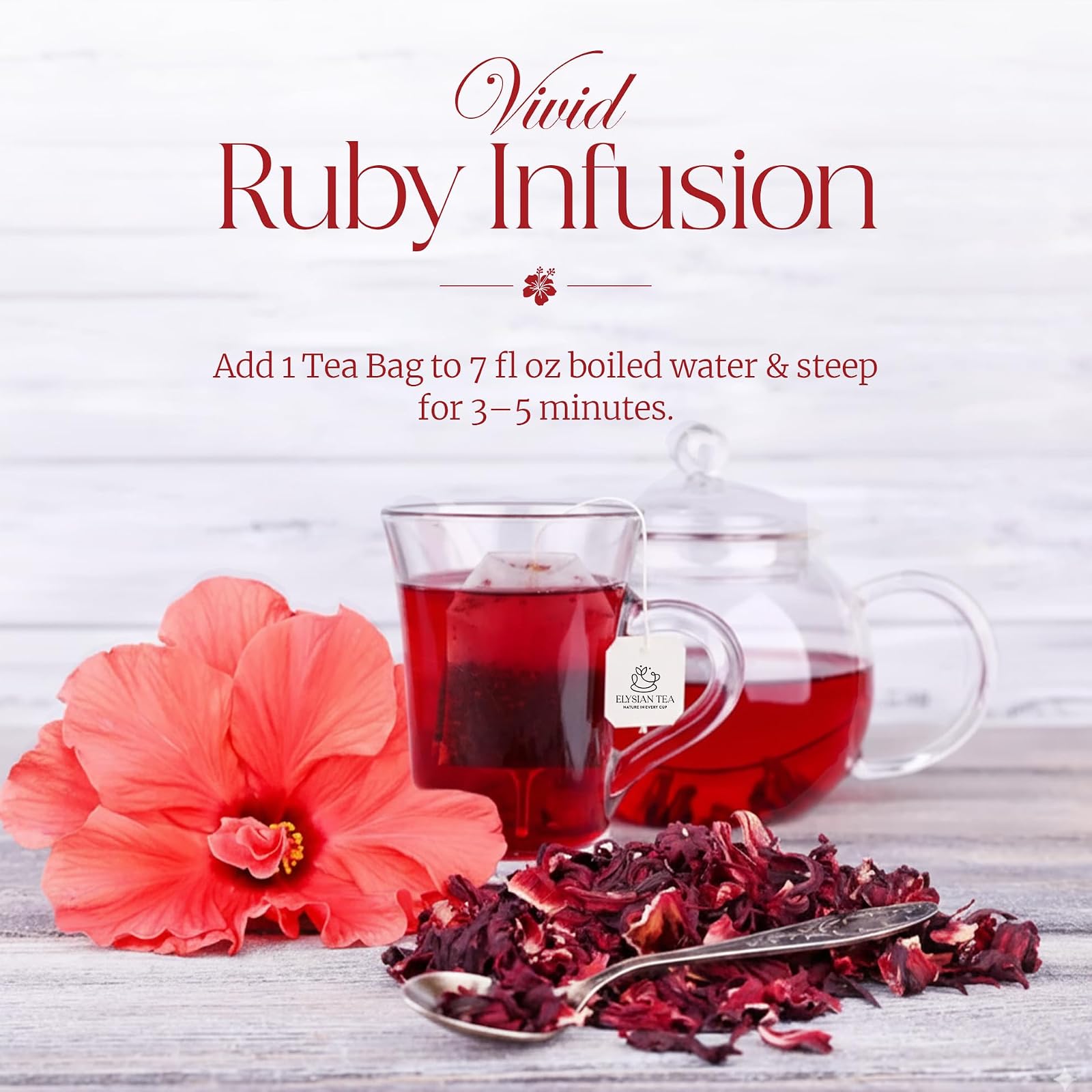 caffeine-free hibiscus tea option