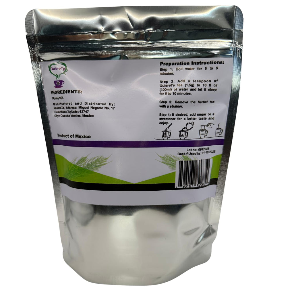 Caffeine-free horsetail herbal infusion