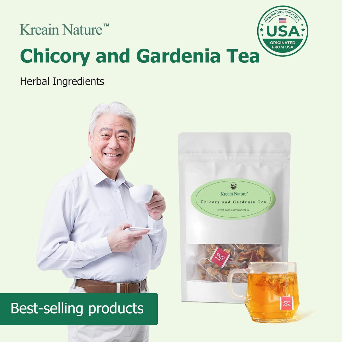caffeine-free Kreain Nature tea pack