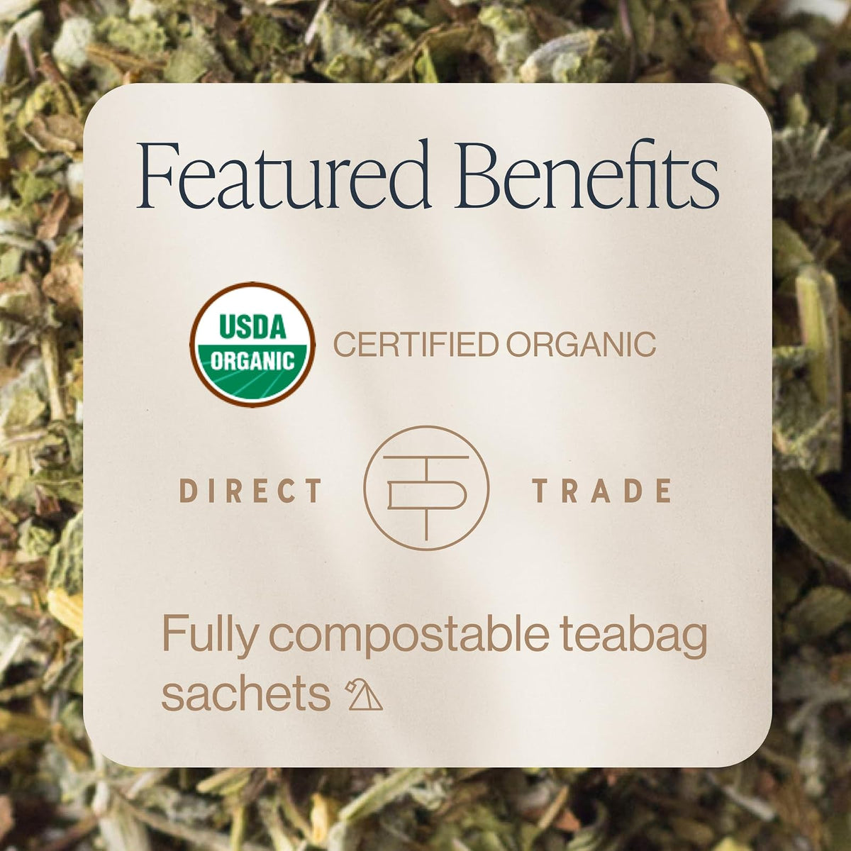 caffeine free Lavender Mint tea bags