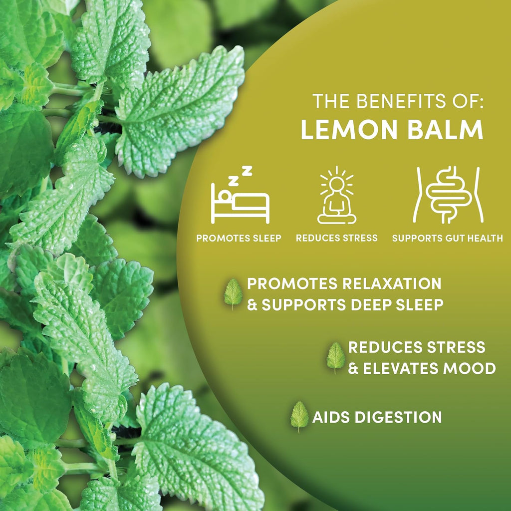 caffeine-free lemon balm tea blend