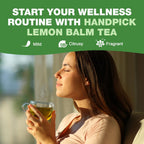 caffeine-free lemon balm tea option